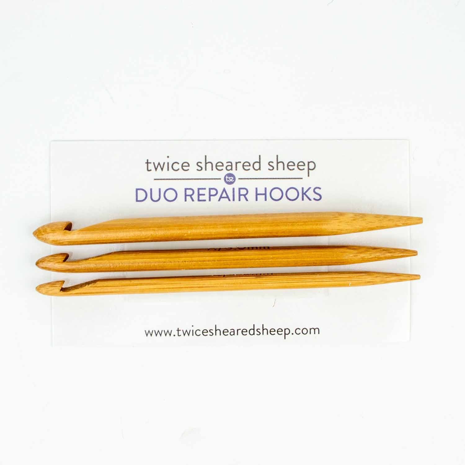 Duo Wooden Repair Hooks - Set of 3 – Rabbit Row Yarns & Haberdashery