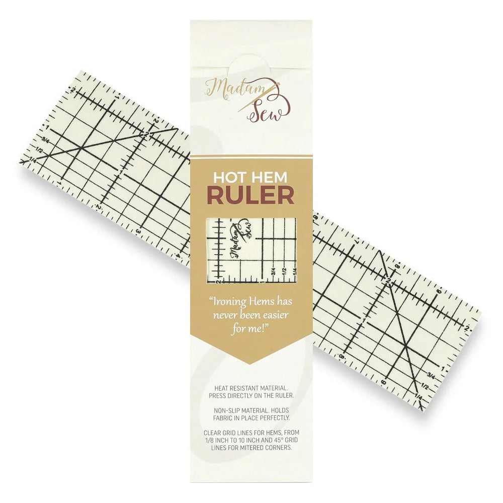Hot Hem Ruler - More than just an ironing tool! – Rabbit Row Yarns ...